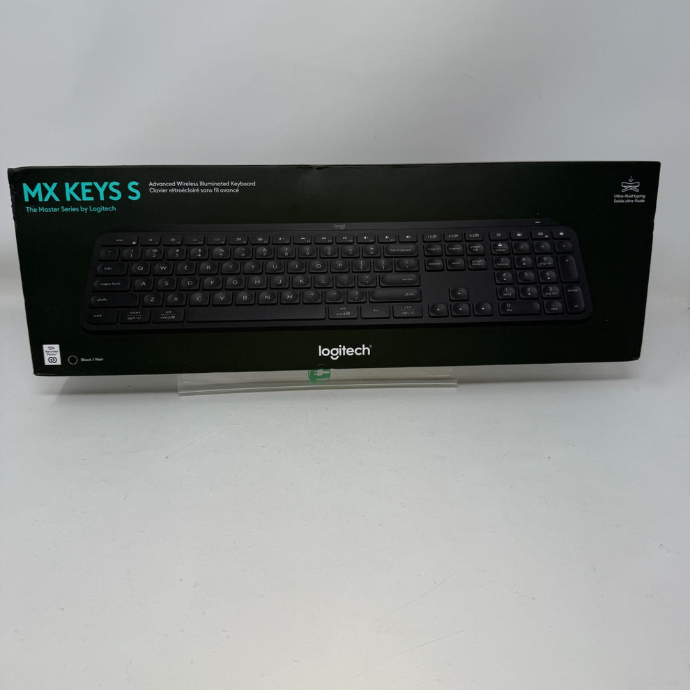New Logitech MX Keys S Full-Size Wireless Illuminated Mechanical Keybo ...